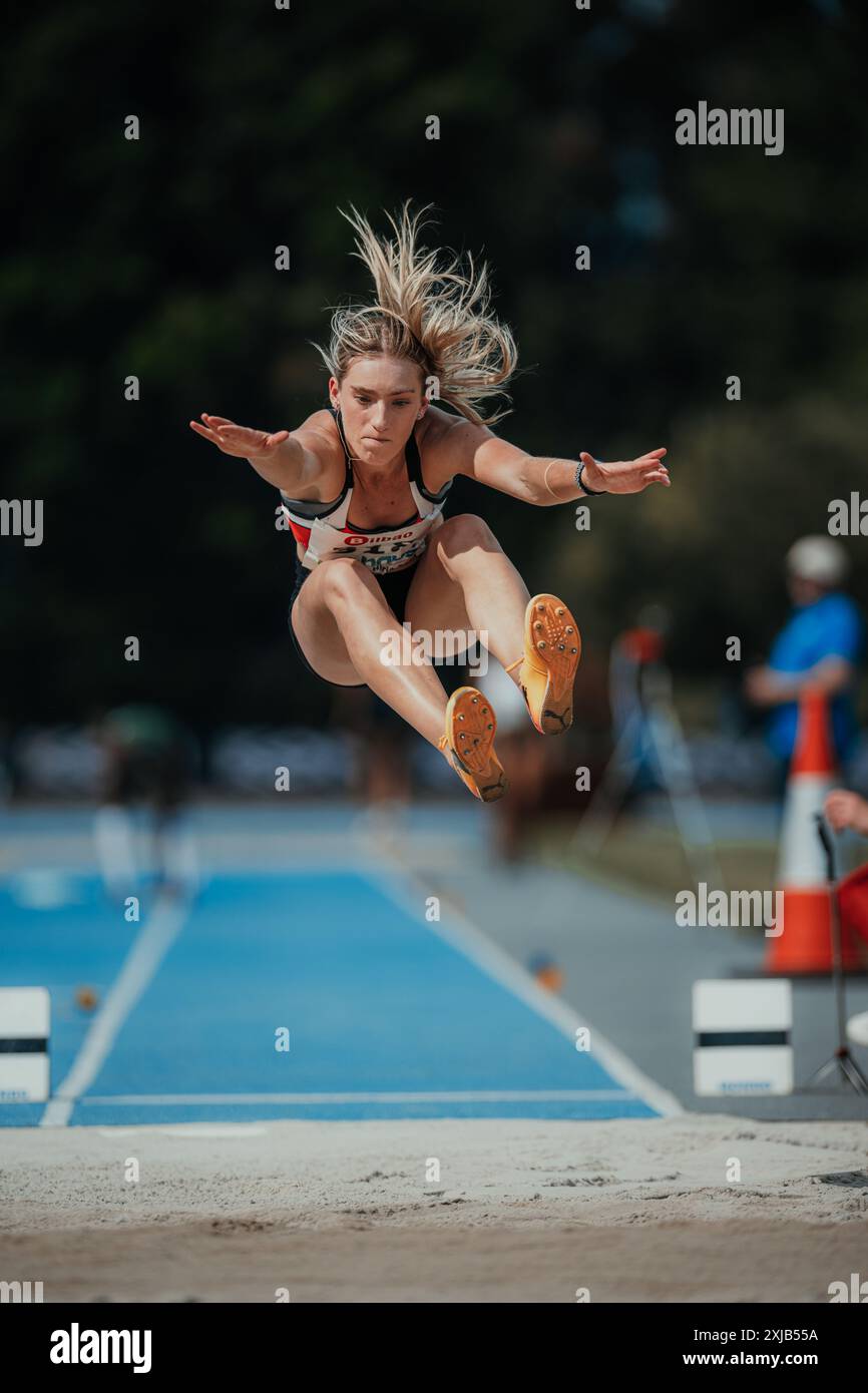 SAMANTHA DALE participating in the long jump at the Bilbao 2024 ...
