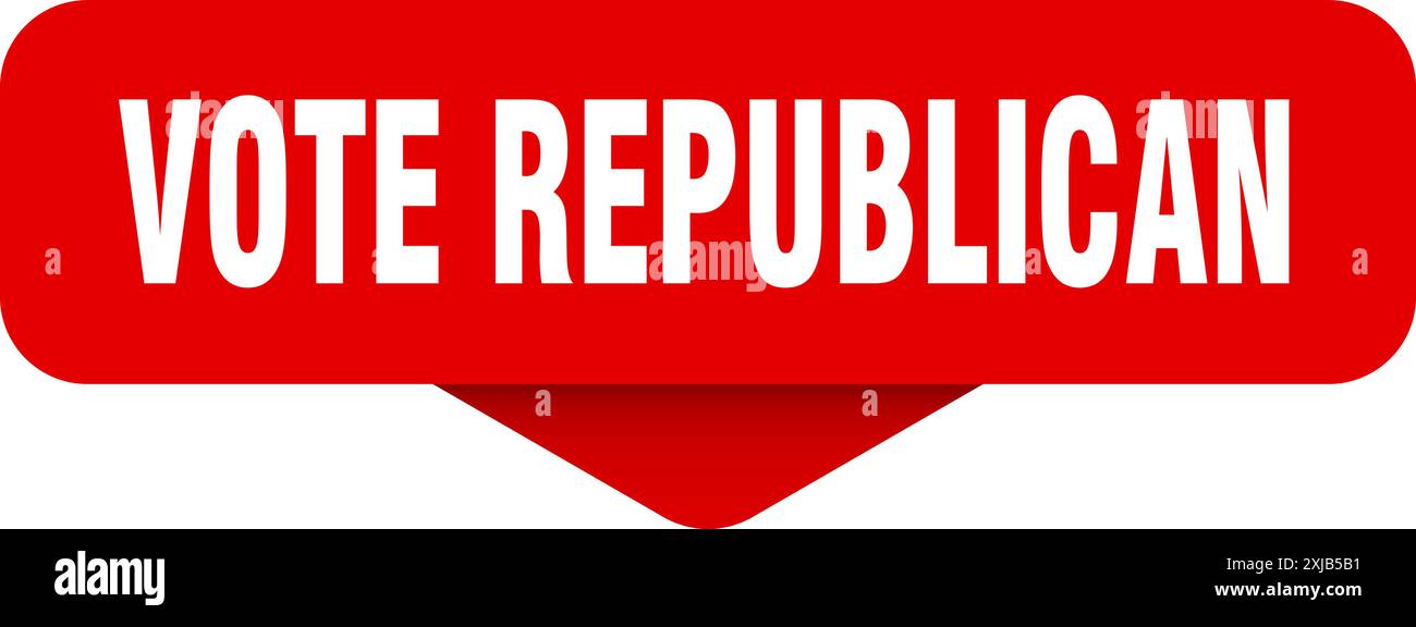 vote republican sticker. vote republican sign on transparent background ...