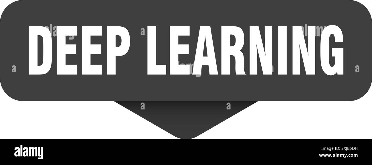 deep learning sticker. deep learning sign on transparent background ...