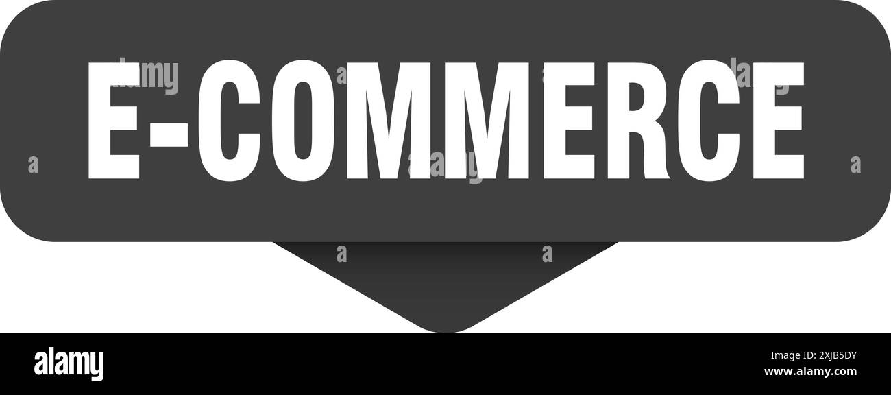 e-commerce sticker. e-commerce sign on transparent background ...