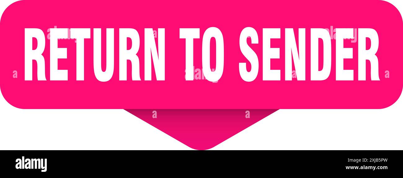 return to sender sticker. return to sender sign on transparent ...