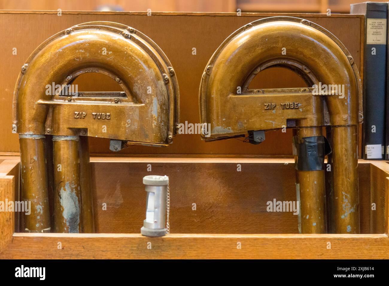 Old disused pneumatic tubes at the New York Public Library were once ...