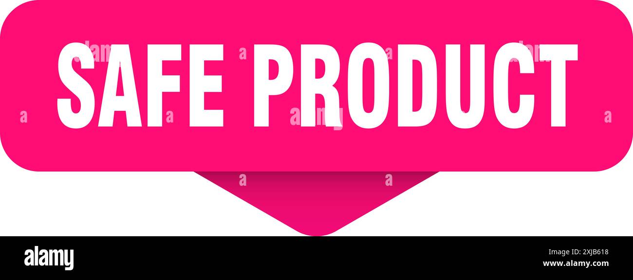 safe product sticker. safe product sign on transparent background ...