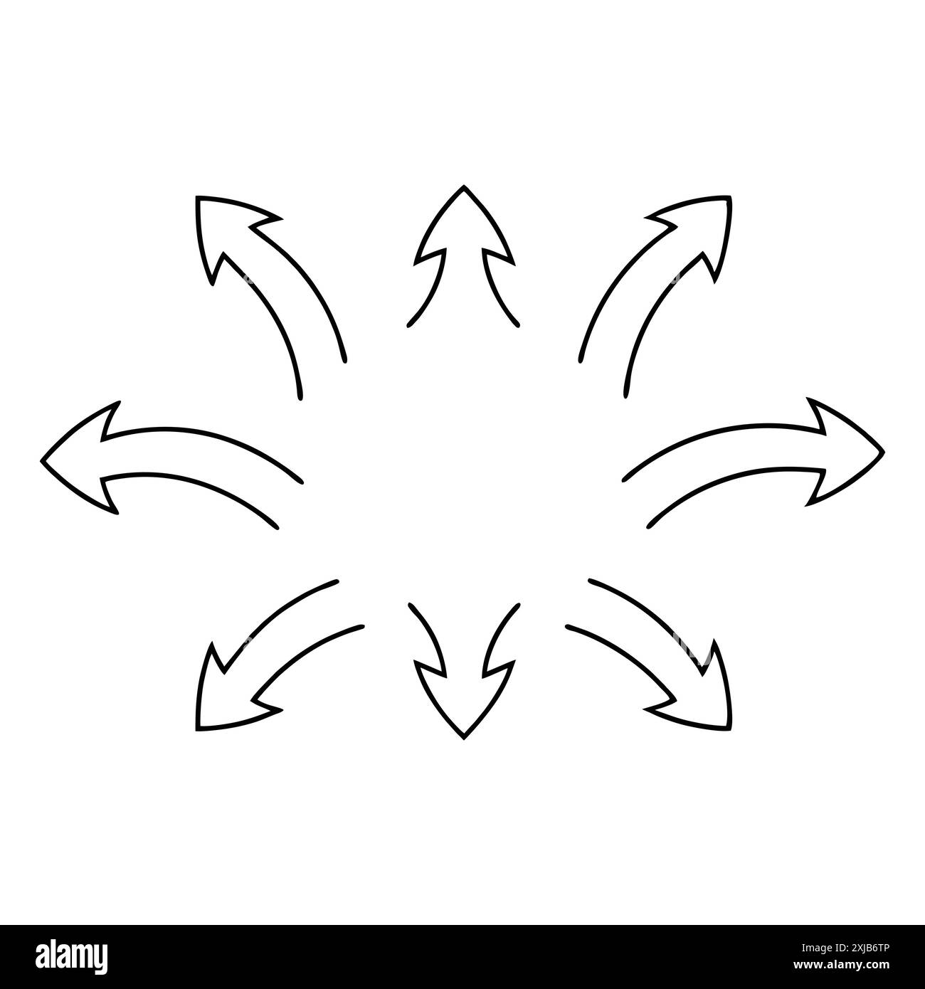 Flexible arrow on white hi-res stock photography and images - Alamy