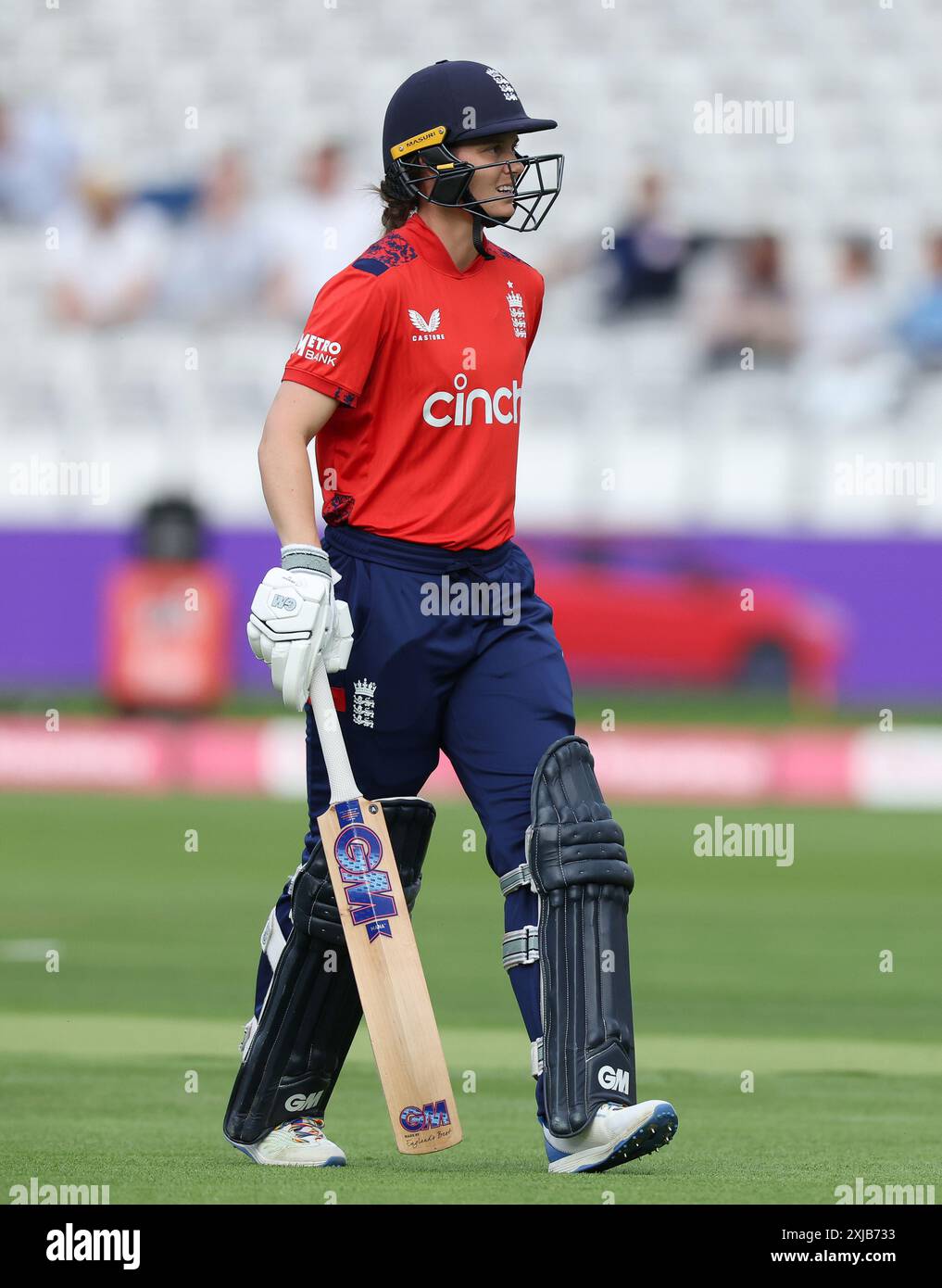 England's Amy Jones leaves the field after being caught out by New ...
