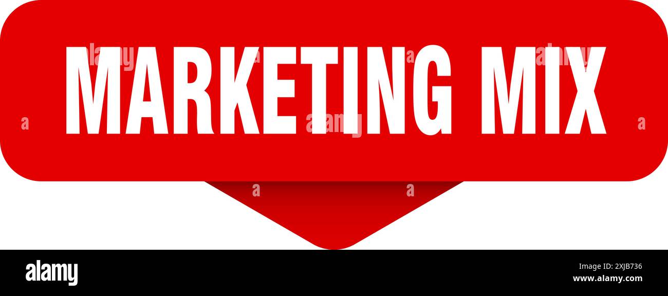 marketing mix sticker. marketing mix sign on transparent background ...