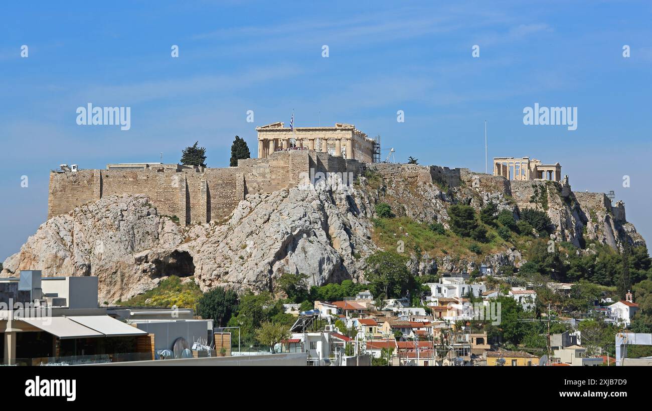 Athens, Greece - May 03, 2015: Ancient Ruins of Acropolis Parthenon ...
