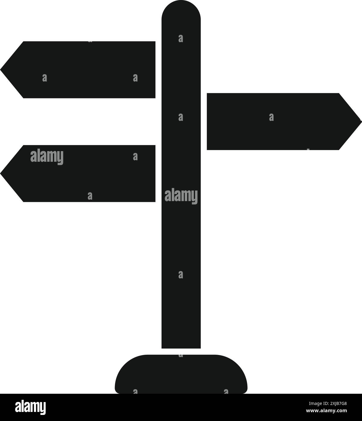 Sign post crossroads Black and White Stock Photos & Images - Alamy