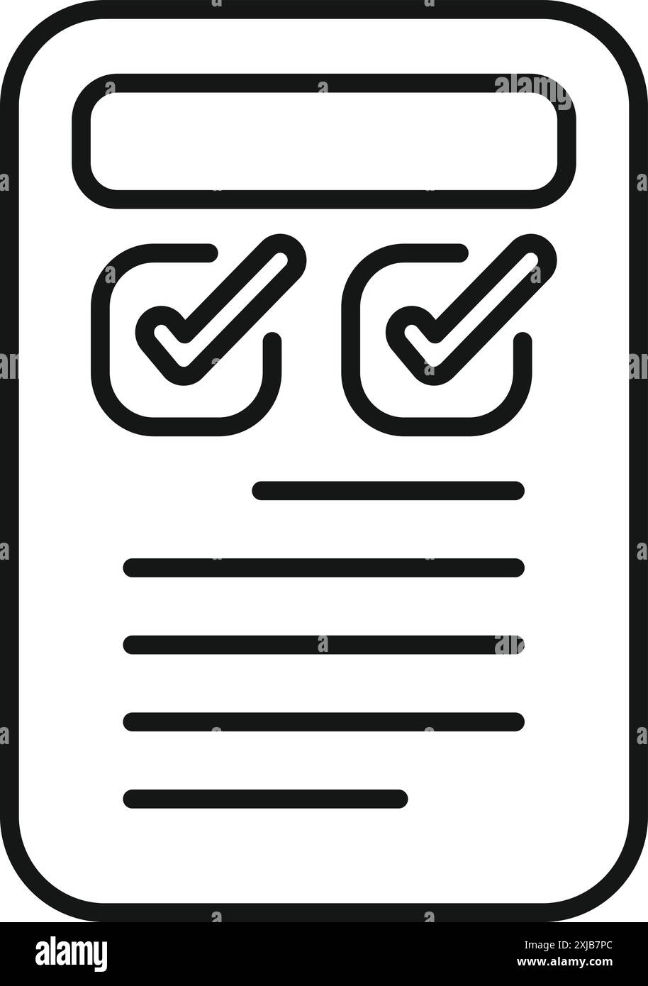 Mobile phone with online survey form being completed, showing check ...