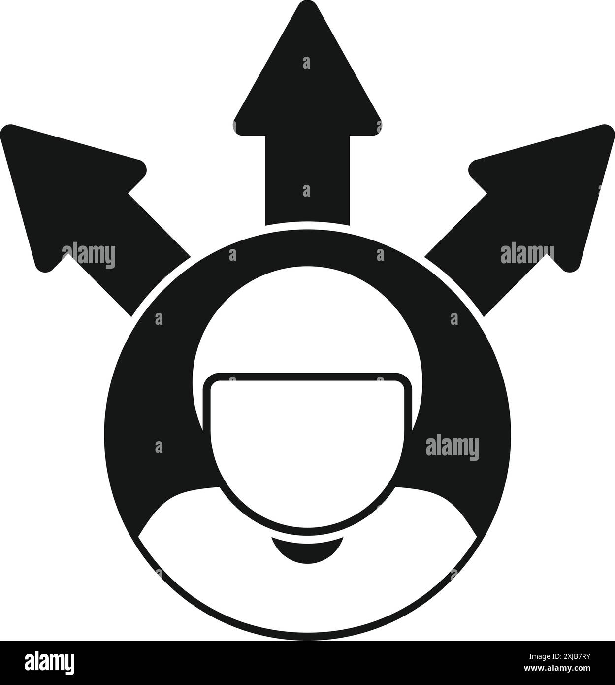 Career paths illustration Black and White Stock Photos & Images - Alamy