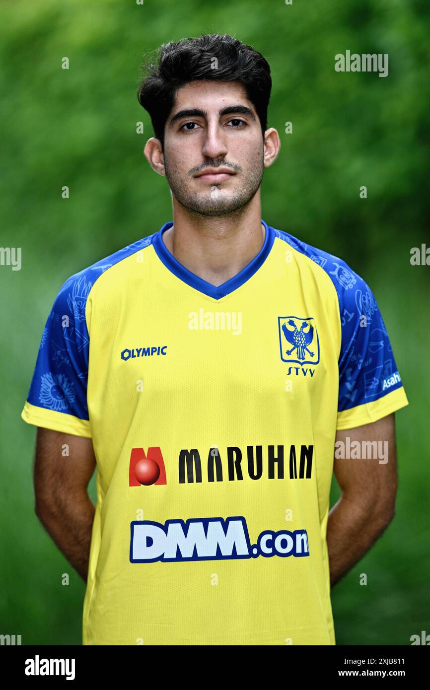 Sint Truiden, Belgium. 17th July, 2024. STVV's Kahveh Zahiroleslam ...