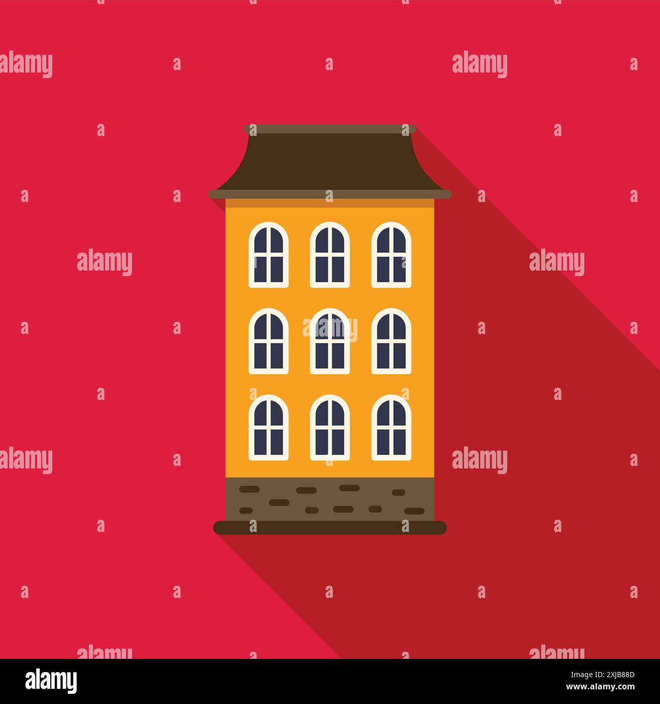 Narrow arched window Stock Vector Images - Alamy