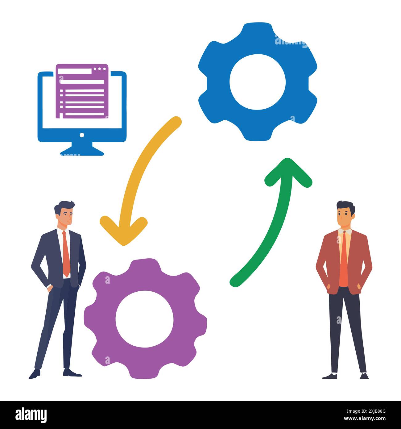 Business management concept, business. Vector concept. Service Stock ...