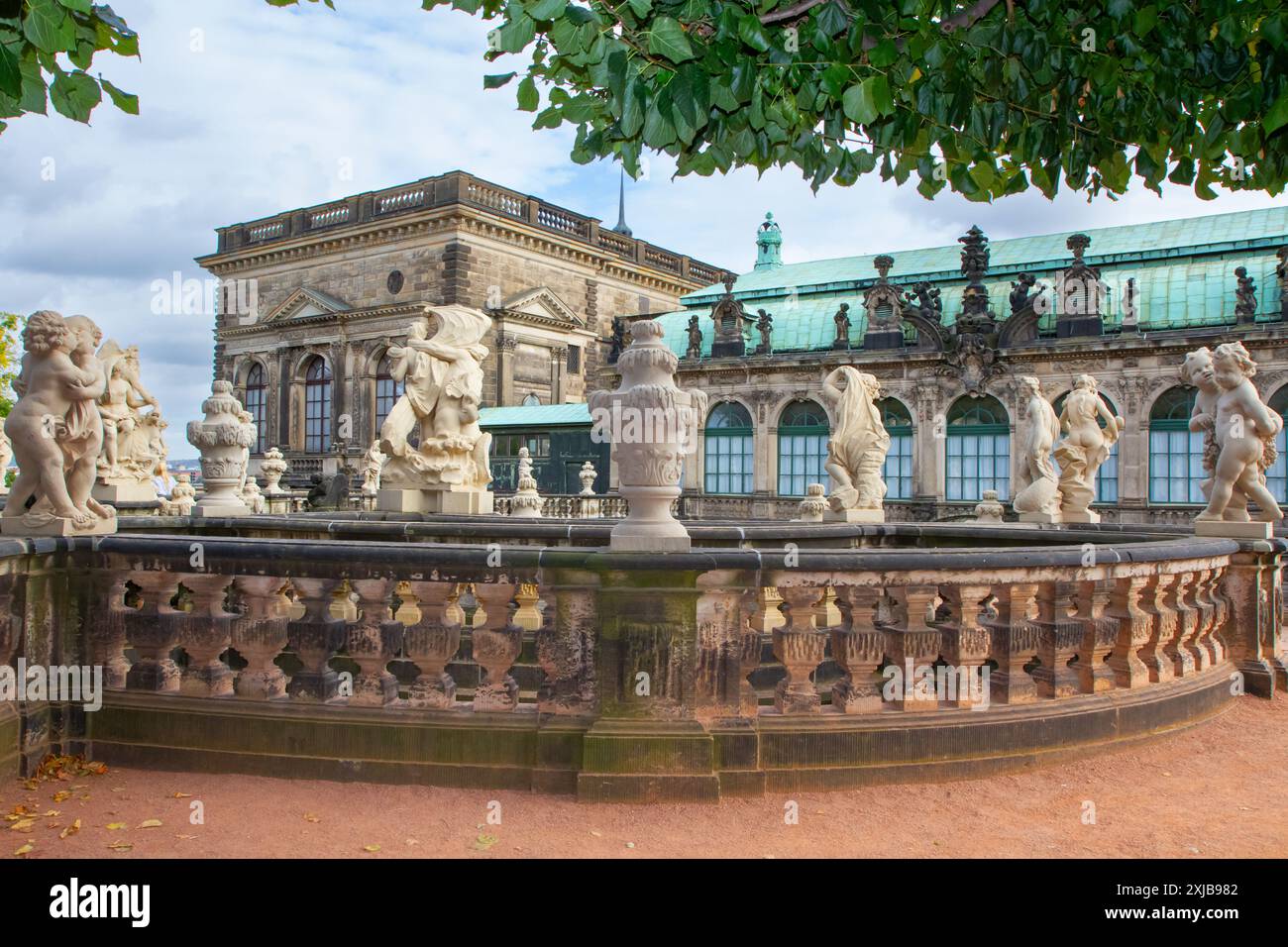 The Zwinger, a palatial complex with gardens. Dresden, Germany Stock ...