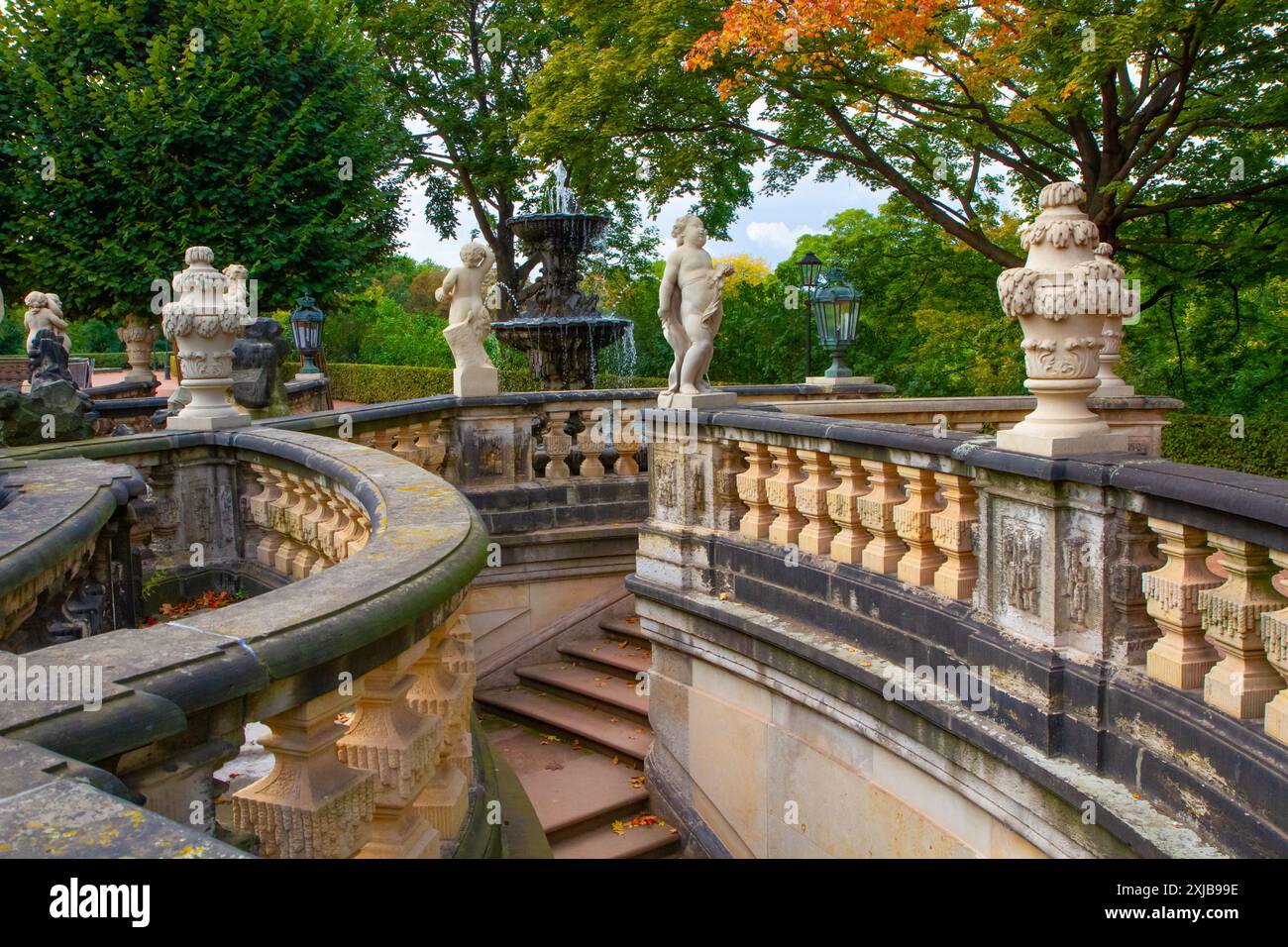The Zwinger, a palatial complex with gardens. Dresden, Germany Stock ...
