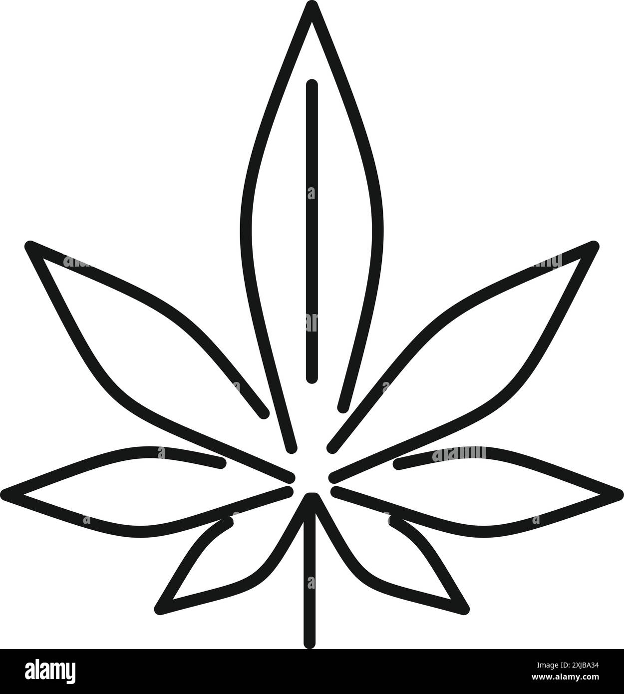 Green cannabis leaf representing medical marijuana hi-res stock ...