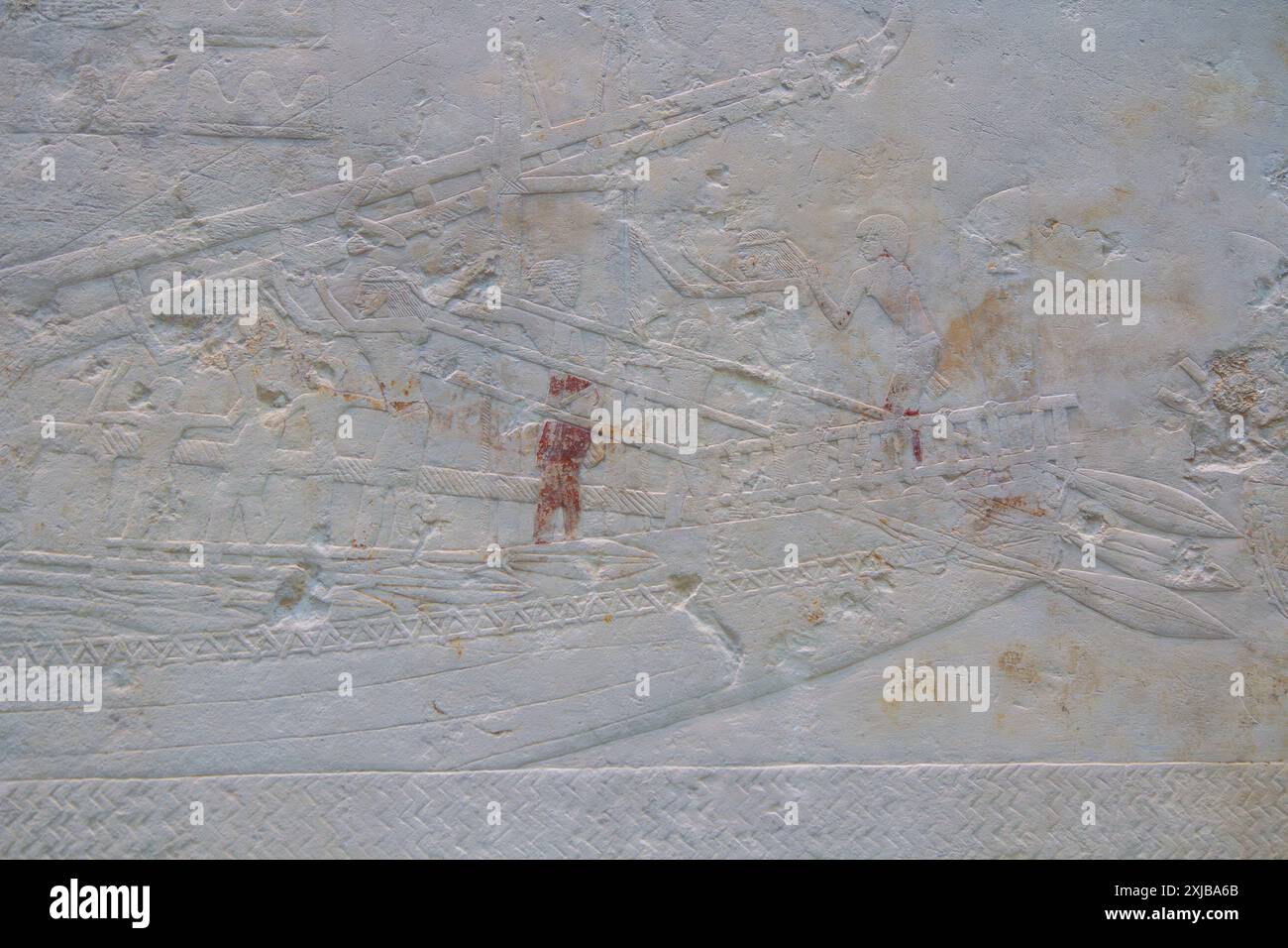 Royal fleet returning with captured Asiatics. Detail from the mortuary ...