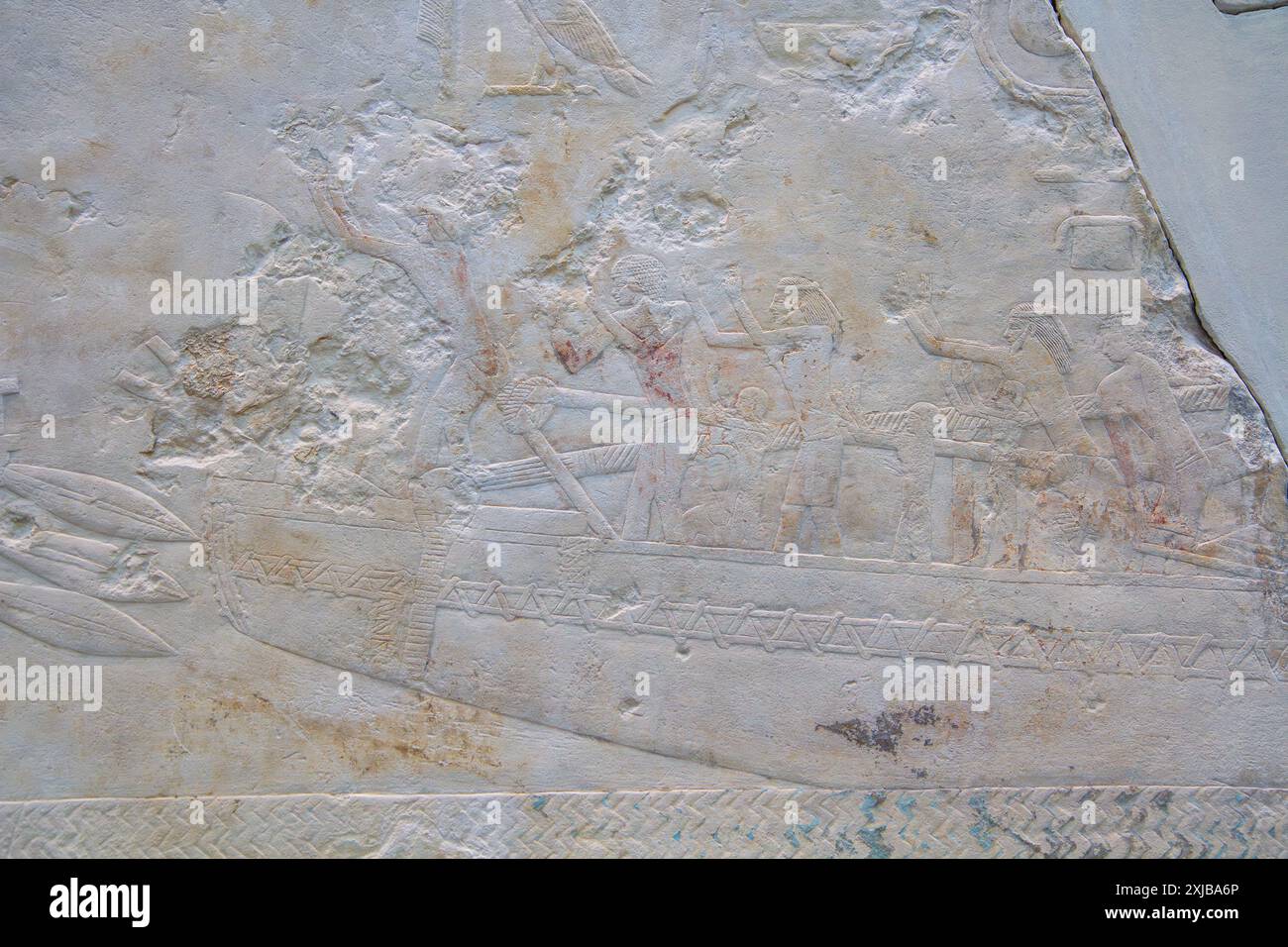 Royal fleet returning with captured Asiatics. Detail from the mortuary ...