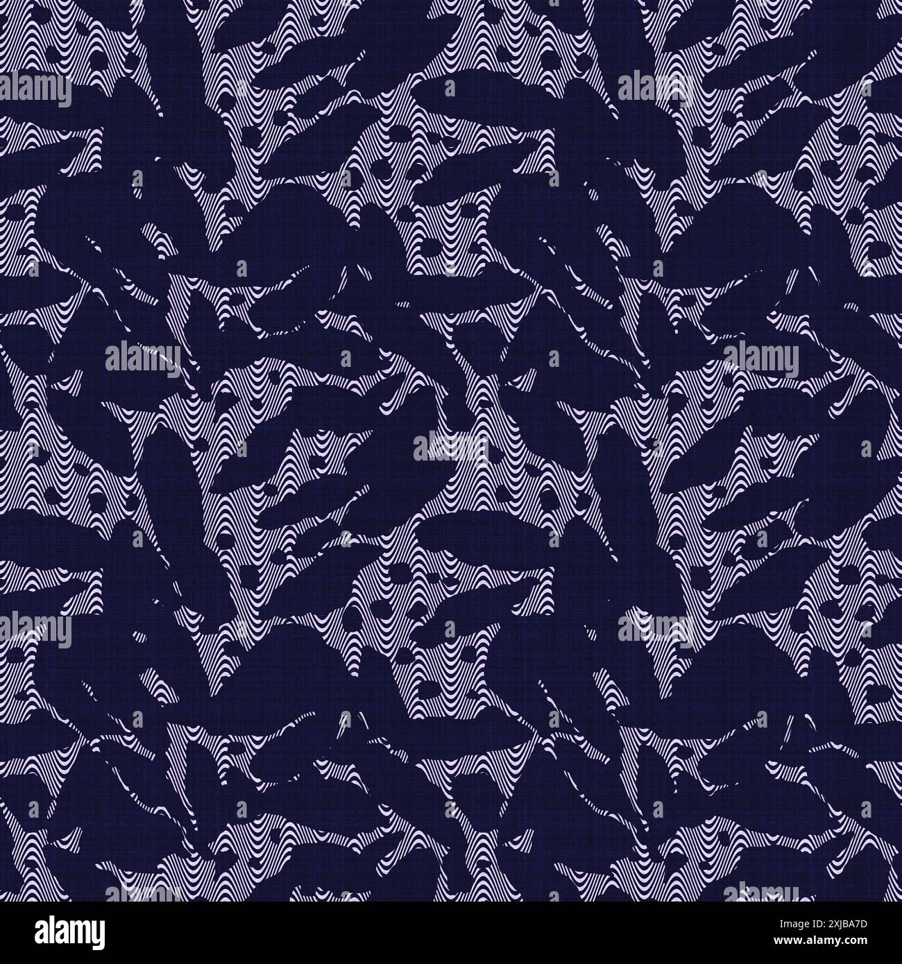 Dark purple camouflage flecked effect abstract seamless pattern ...