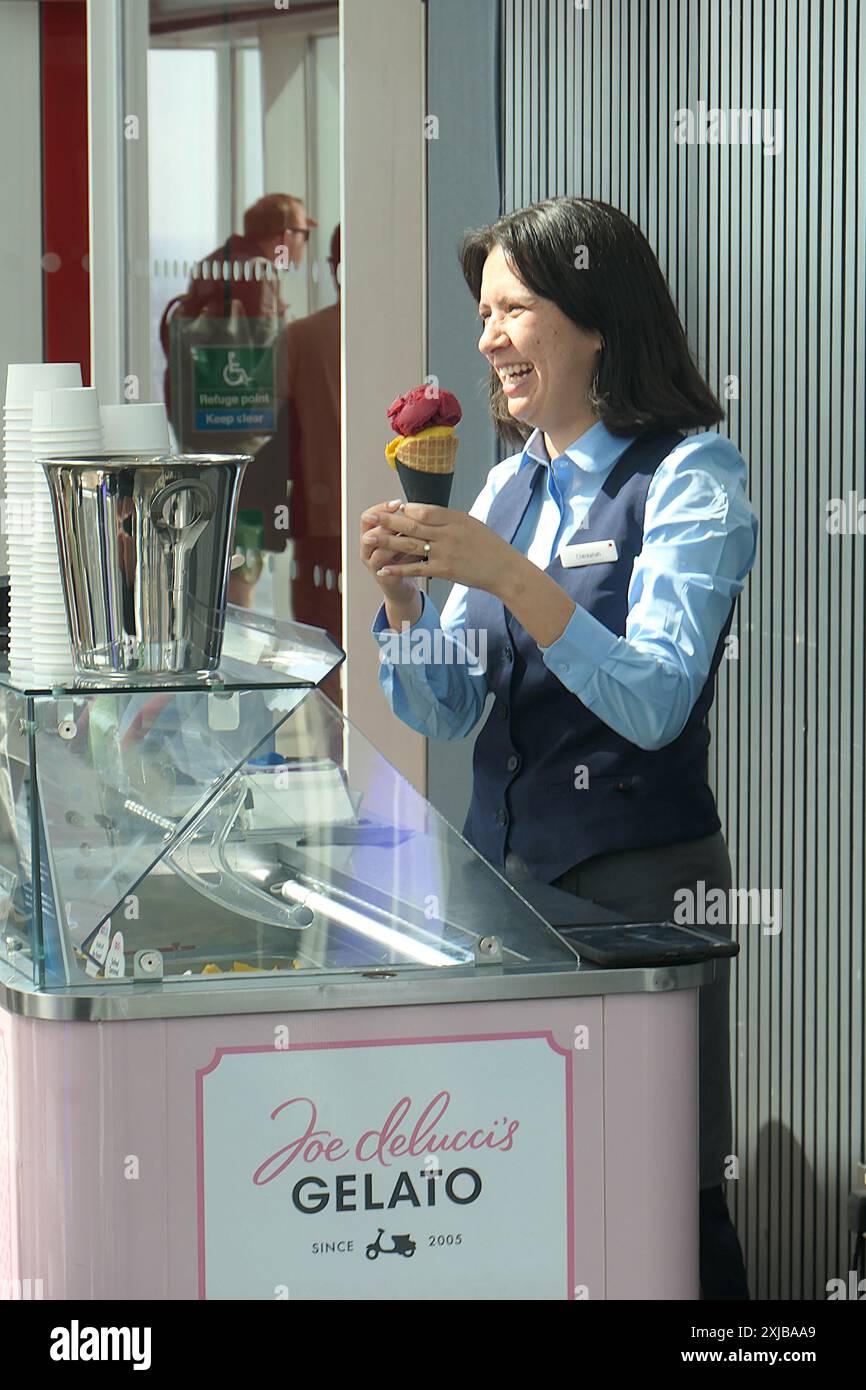 The Shard London England UK British inside staff working tourist ...