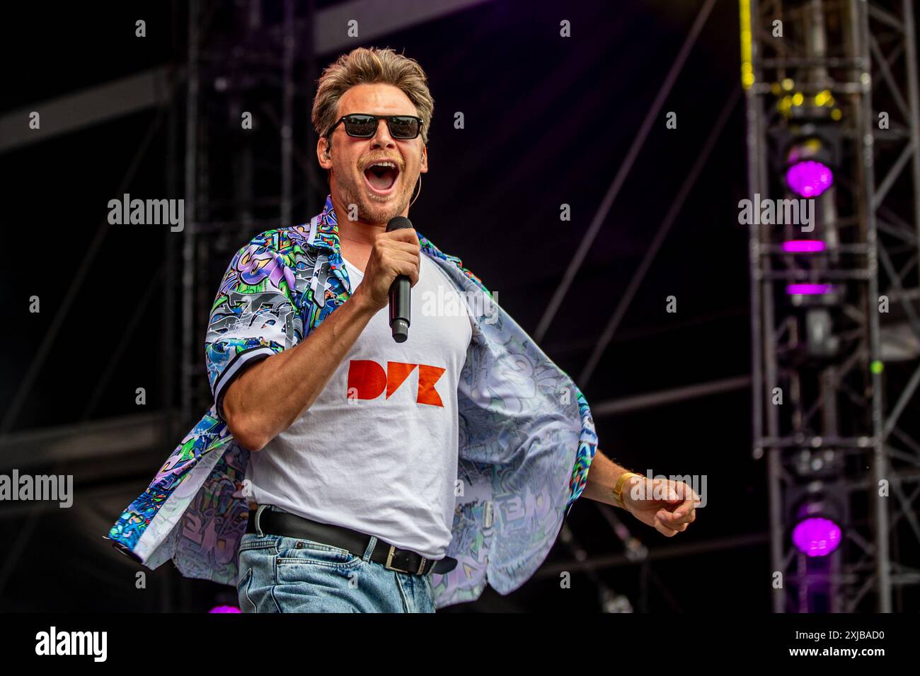 Ostrava, Czech Republic. 17th July, 2024. Czech singer Vojtech Dyk with ...