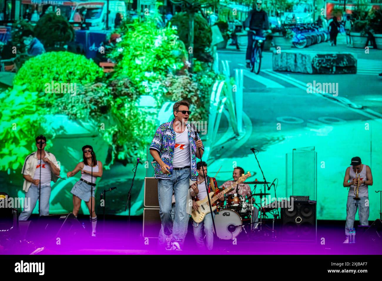 Ostrava, Czech Republic. 17th July, 2024. Czech singer Vojtech Dyk with ...
