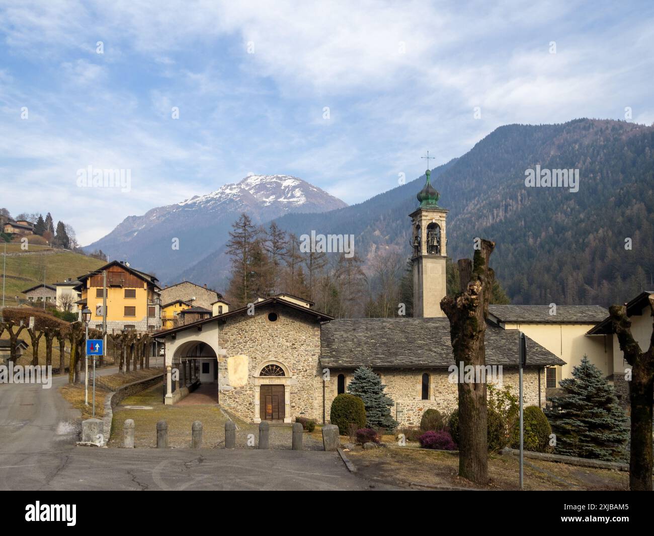 Chiesa di San Giacomo, Gromo Stock Photo - Alamy