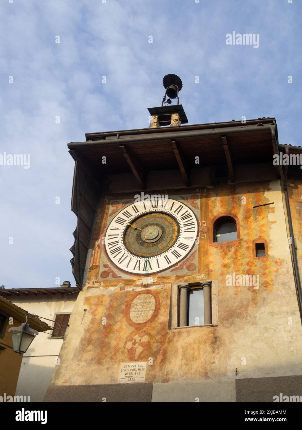 Fanzago's astronomical clock, Clusone Stock Photo - Alamy
