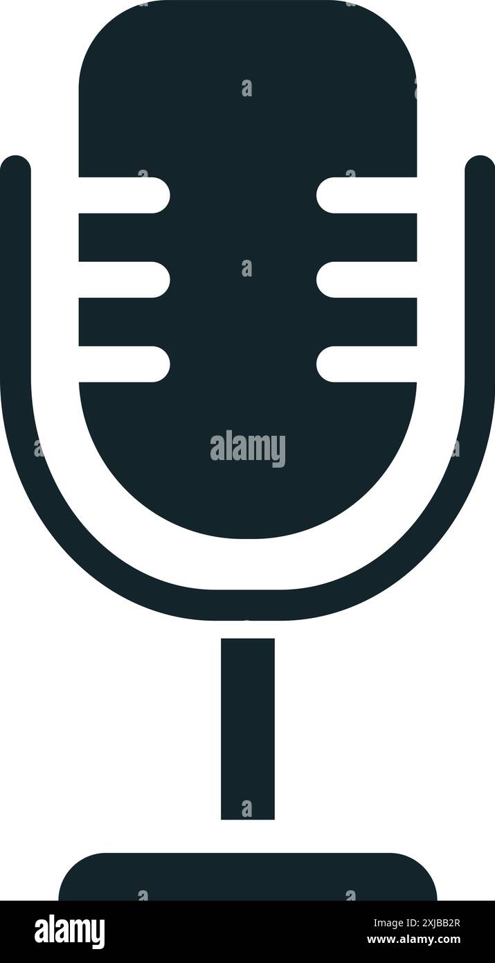 Microphone icon studio table Cut Out Stock Images & Pictures - Alamy