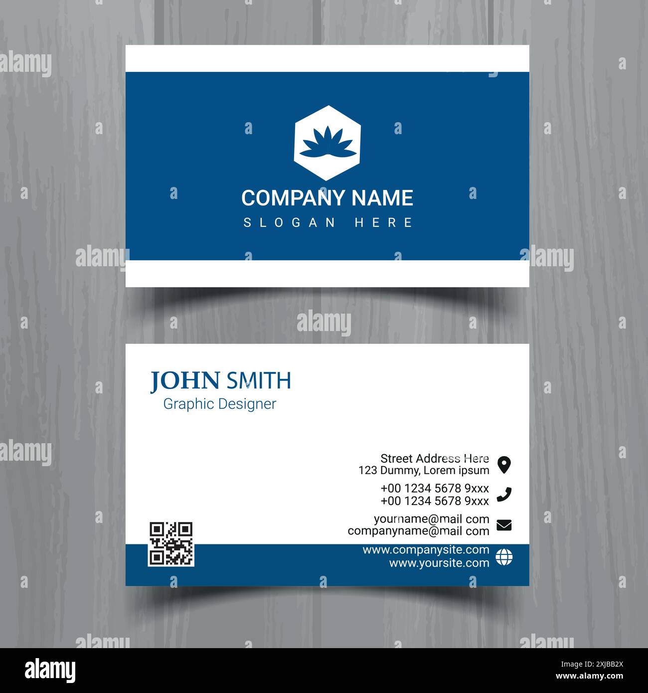 Professional business card design with minimal color. Compatible for ...