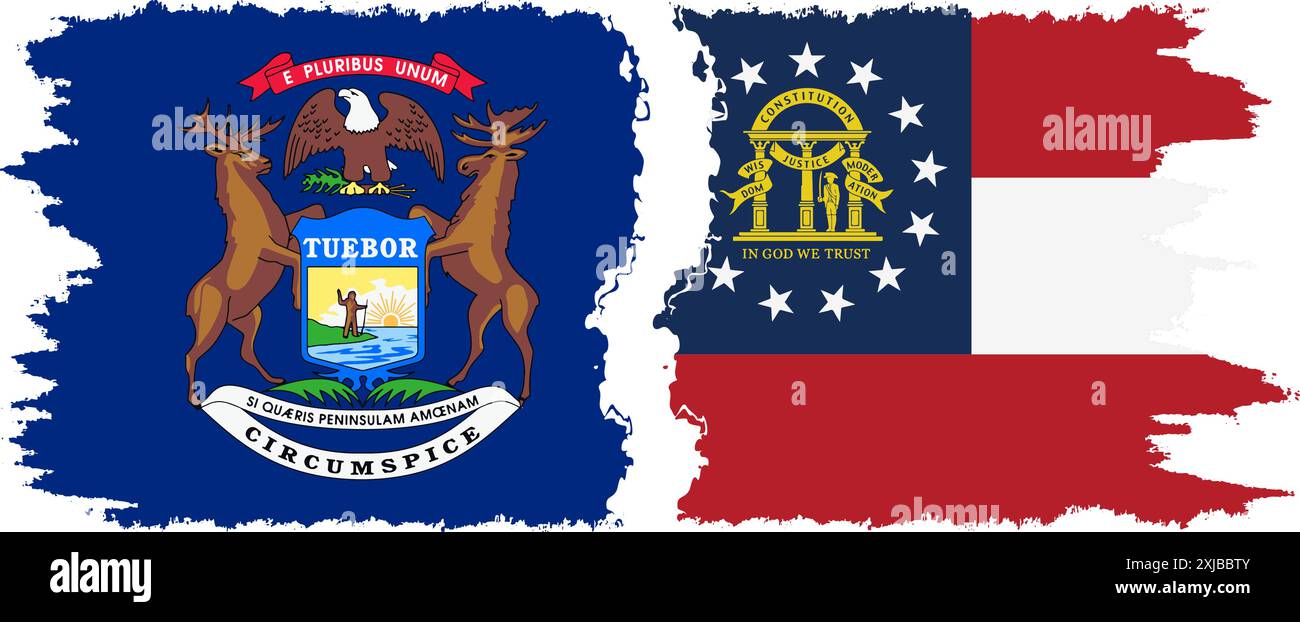 Atlanta michigan Stock Vector Images - Alamy