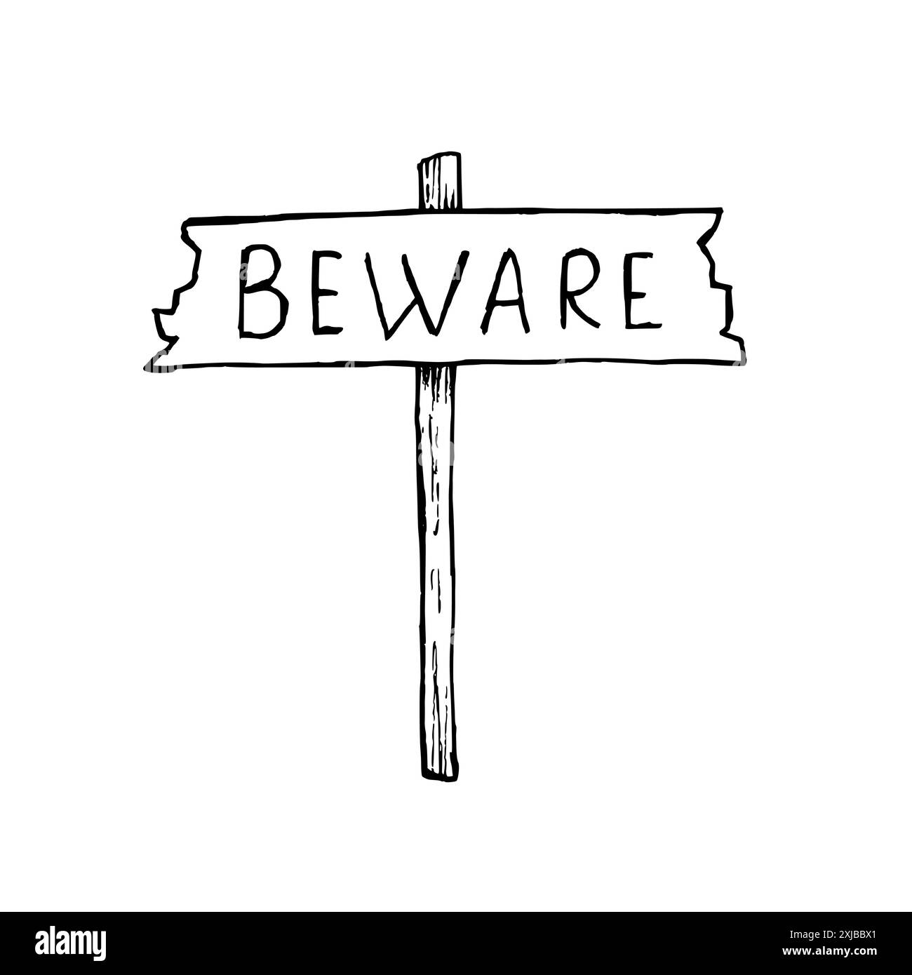 Wooden sign clipart Black and White Stock Photos & Images - Alamy