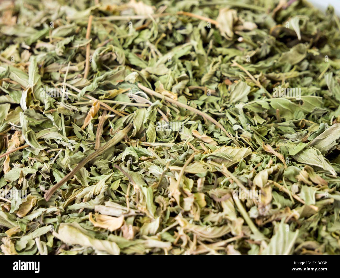 Dried peppermint leaves Stock Photo - Alamy
