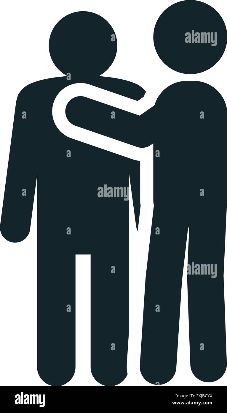 Businessman comforting colleague with empathy and compassion Stock ...