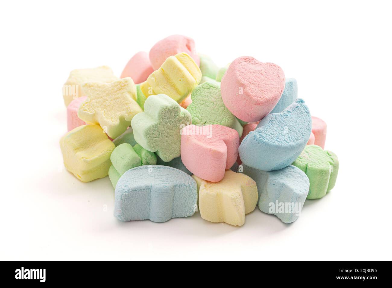 Crunchy Freeze Dried Marshmallows Shaped like Lucky Charms Isolated on ...