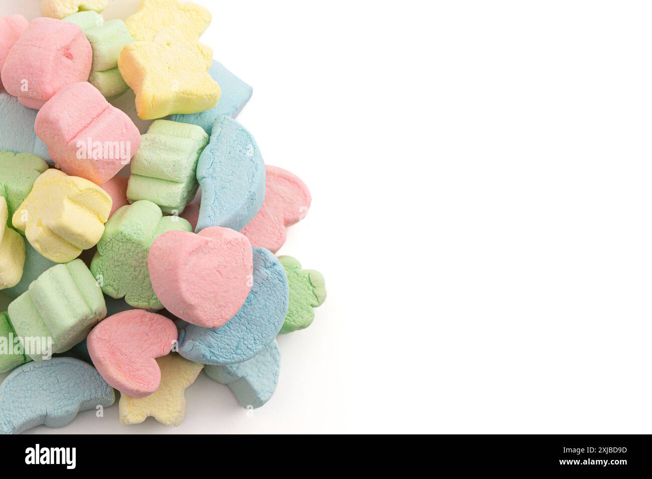 Crunchy Freeze Dried Marshmallows Shaped like Lucky Charms Isolated on ...