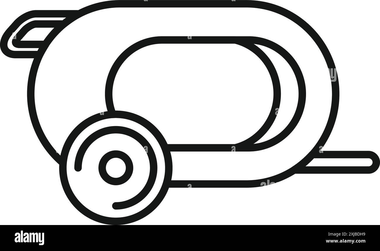 Simple vector of a circus cannon shooting showing a performance using a ...