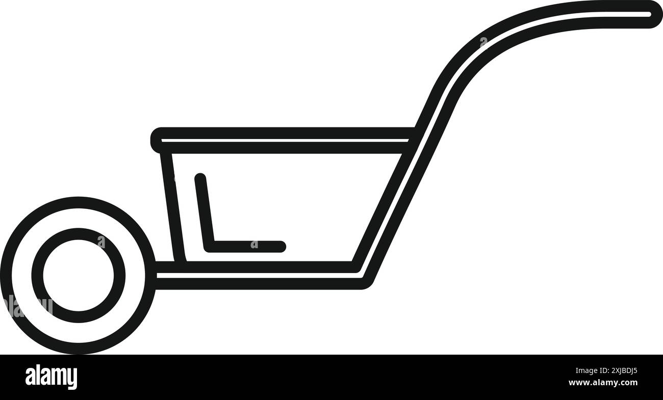 Wheelbarrow Drawing Easy Cute