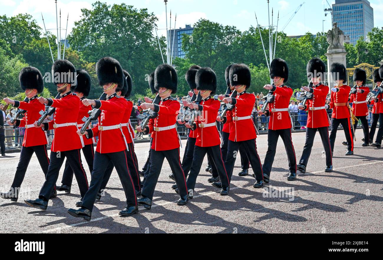 London, UK, 17 July 2024. The Household Guards parade during the ...