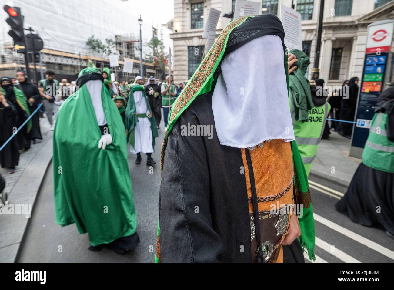 London, UK. 17 July 2024. People dressed in costumes in the Battle of ...