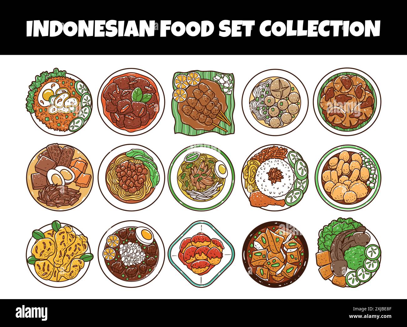Indonesian lunch set menu hi-res stock photography and images - Alamy