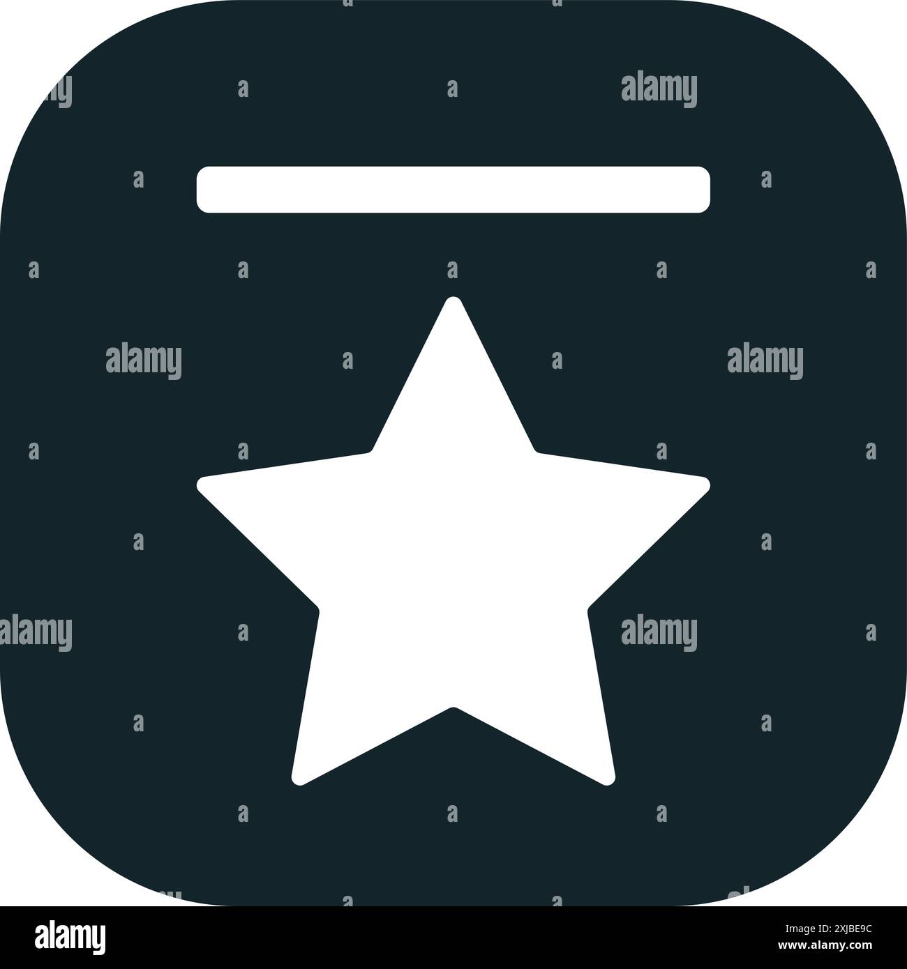 Bookmark icon showing five point star shape Stock Vector Image & Art ...