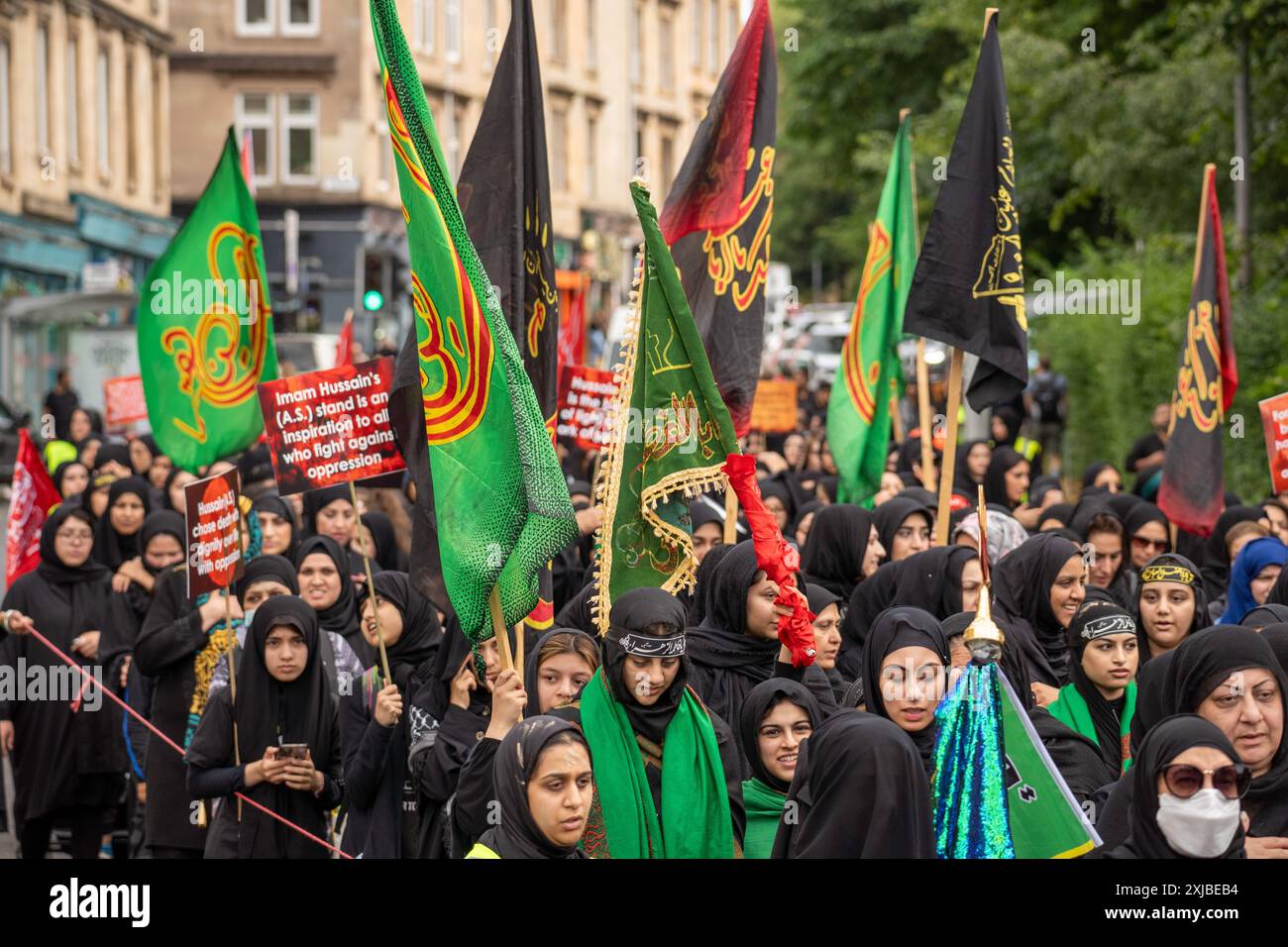 Glasgow, Scotland, UK. 17th July, 2024. March to commemorate the 10th ...