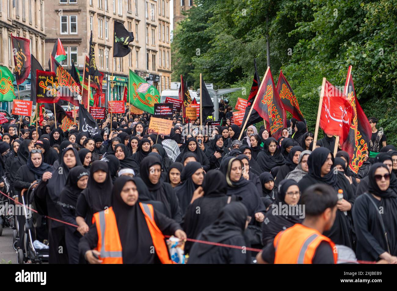Glasgow, Scotland, UK. 17th July, 2024. March to commemorate the 10th ...