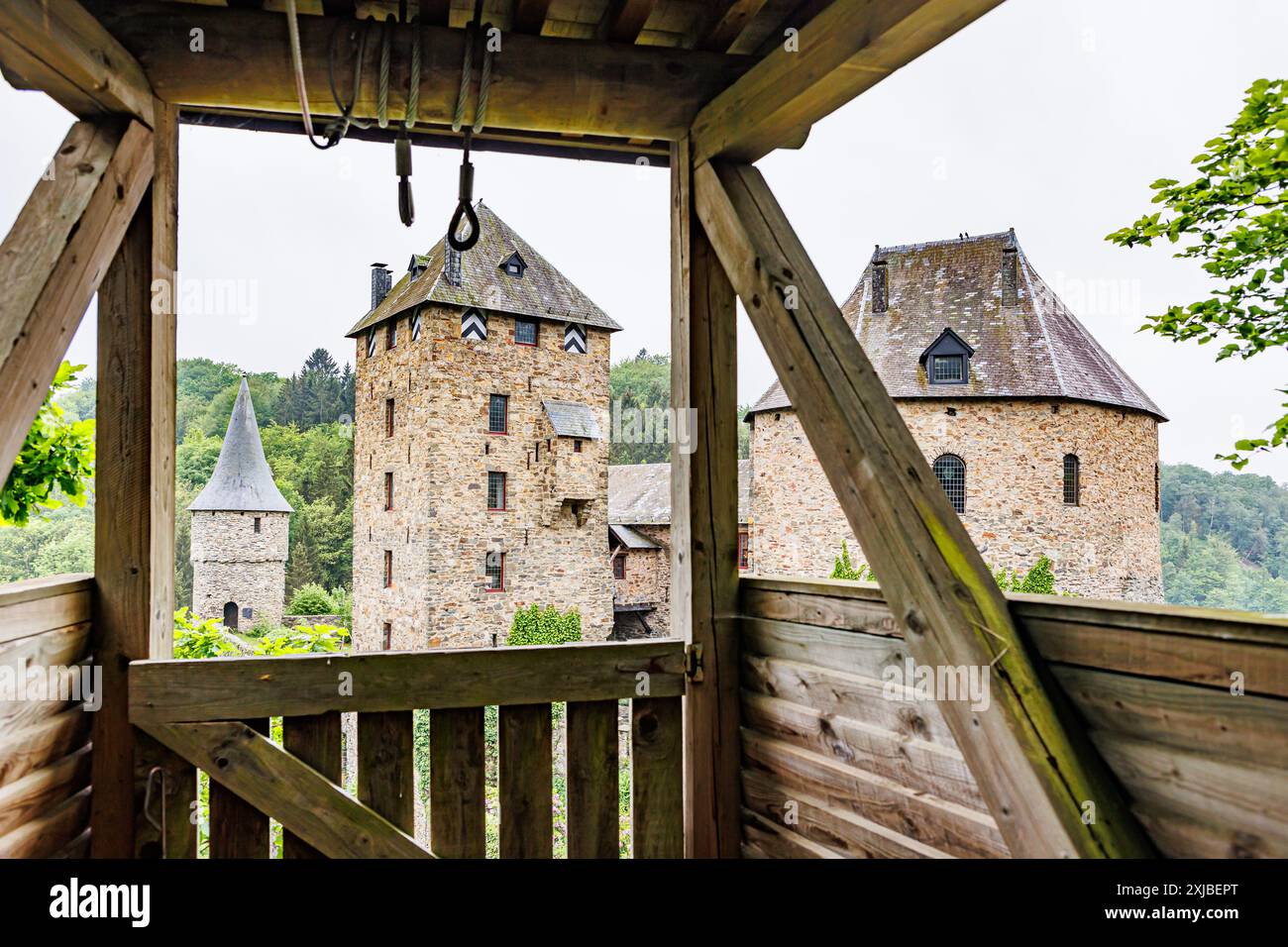 Stone towers reinhardstein castle hi-res stock photography and images ...