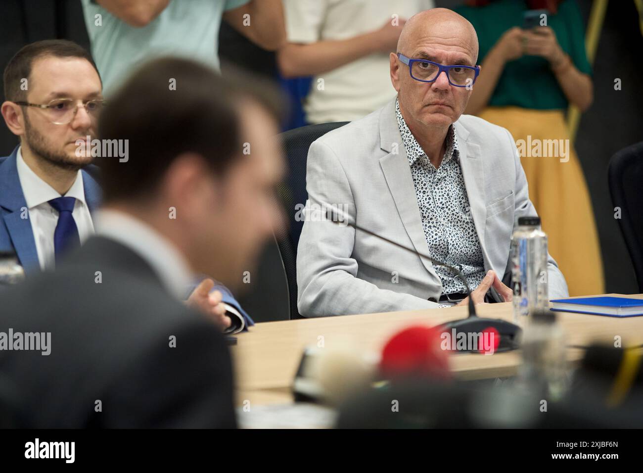 Bucharest, Romania. 17th July, 2024: Alexandru Visan (R ...