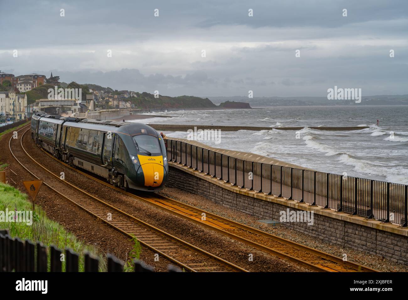 Coastal rail line at dawlish hi-res stock photography and images - Alamy