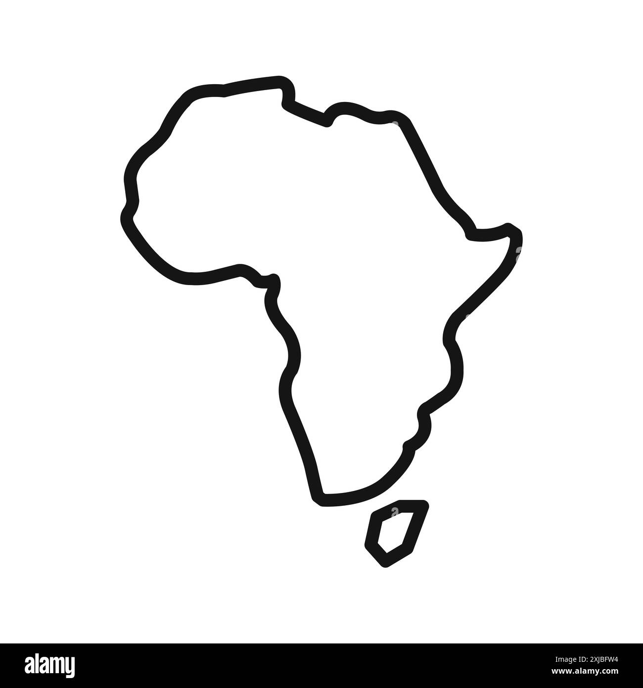 africa map icon linear vector graphics sign or symbol set for web app ui Stock Vector Image ...