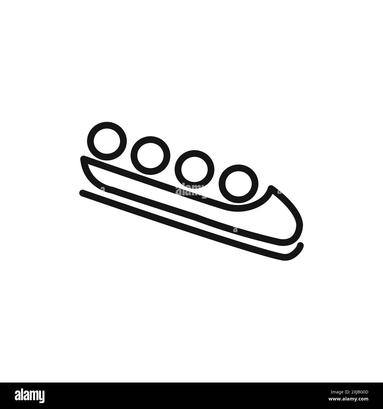 Bobsleigh icon linear vector graphics sign or symbol set for web app ui Stock Vector Image & Art ...