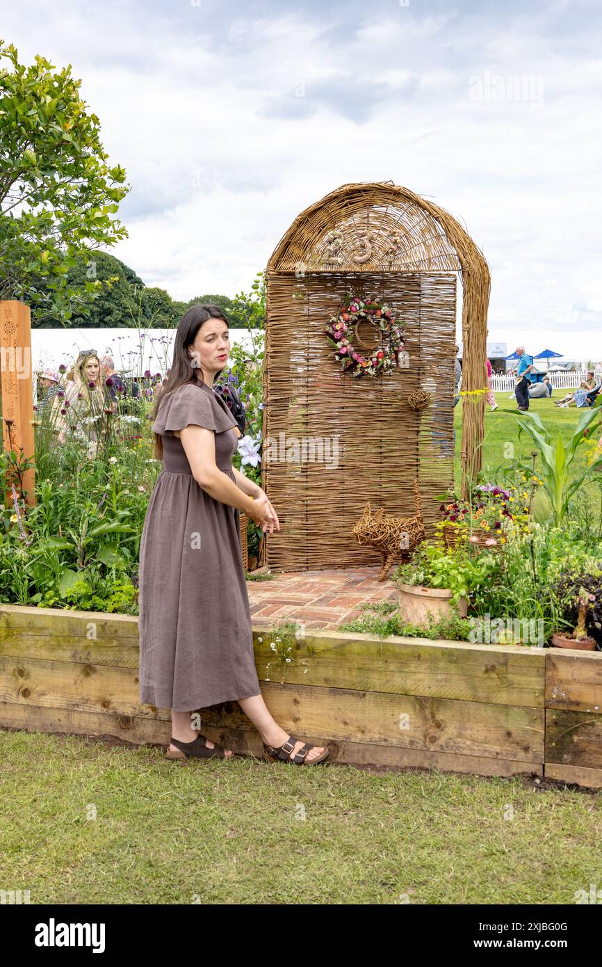 Frances Tophill at RHS Tatton Flower Show in Knutsford, Cheshire, UK on ...